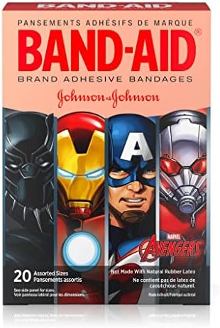 Amazon.com: LIUMY Band-Aid Marvel Avengers Children's Adhesive Bandages, Assorted Character ...