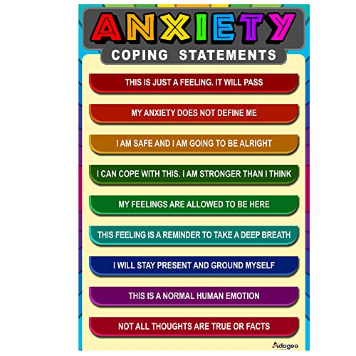 Snapklik.com : ADOGEO The Anxiety Coping Statements Poster, Ways To ...