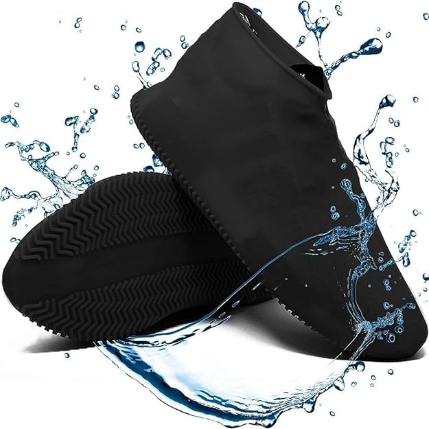 DALPHA Pair Waterproof Reusable Silicone Anti Non Slip Shoes Cover ...