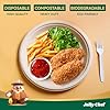 Amazon.com: JOLLY CHEF Compostable Heavy Duty Plates 𝟭𝟬 𝗜𝗻𝗰𝗵 [𝟭𝟬𝟬 𝗣𝗮𝗰𝗸 ...