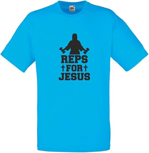 Reps for Jesus, Mens Printed T-Shirt : Amazon.co.uk: Clothing