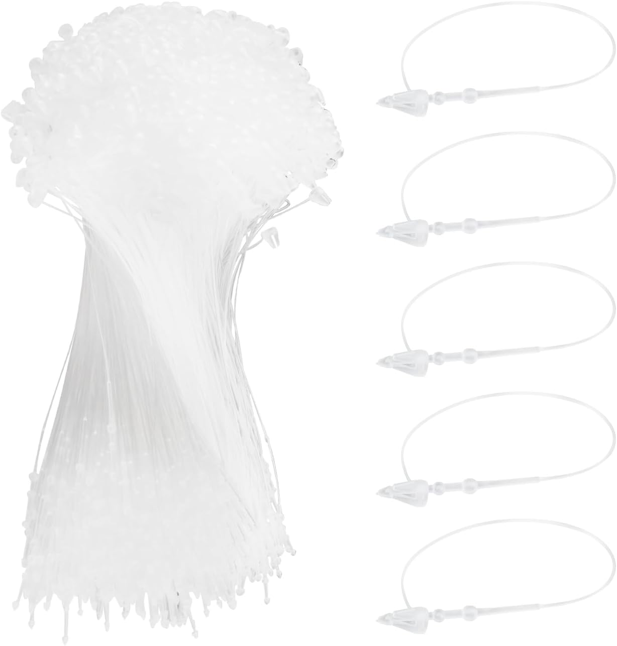 Amazon.com : 5 Inch Plastic Fastener Hang Tag Snap Lock, 5" Clear Pin ...