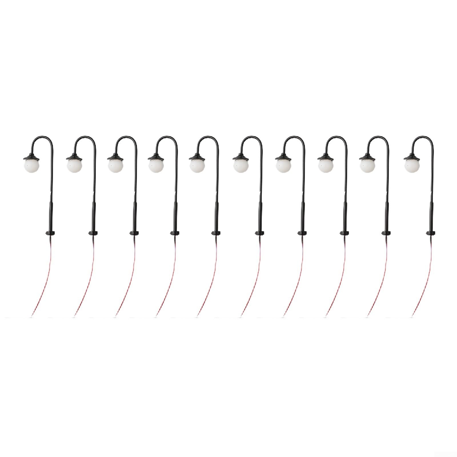 Amazon.com: 10 Pcs Model Railway Train Lamp Post Street Lights Layout ...