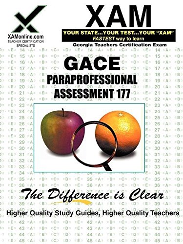 Amazon.com: GACE Paraprofessional Assessment 177: 9781581975444: Wynne ...