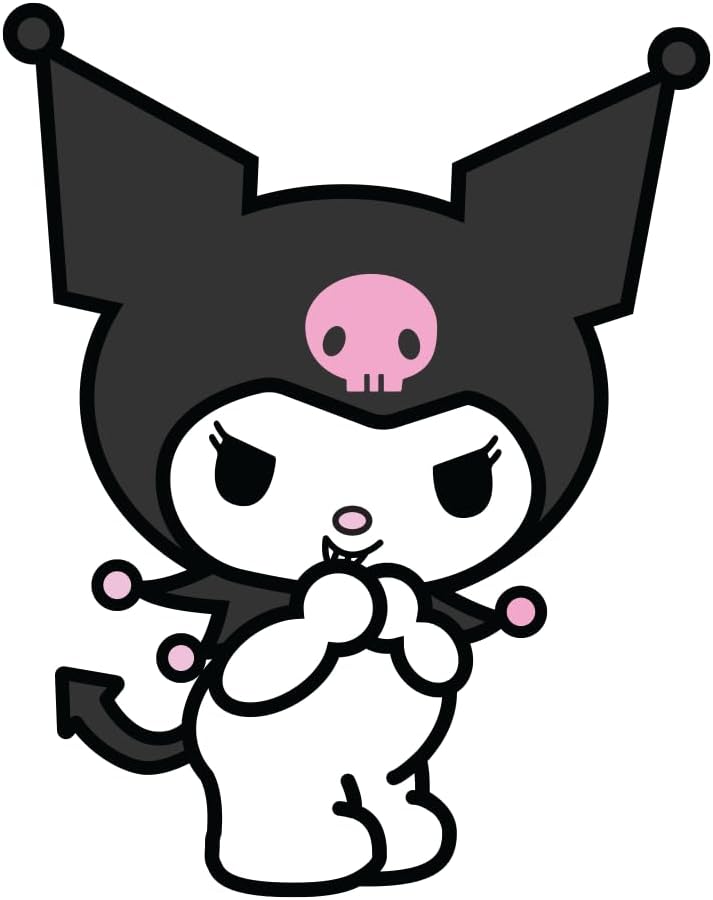 Hello Kitty Kuromi Giggle Decal Sticker - Peel N Philippines | Ubuy