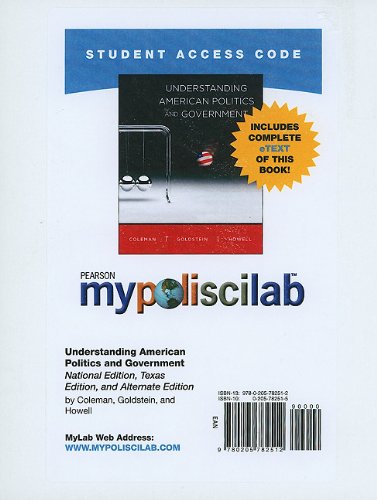 Amazon.com: Understanding American Government Mypoliscilab With Pearson ...