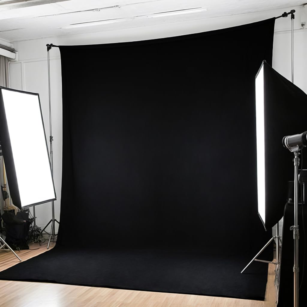 Snapklik.com : 10FT X 10FT Black Backdrop Background For Photoshoot ...
