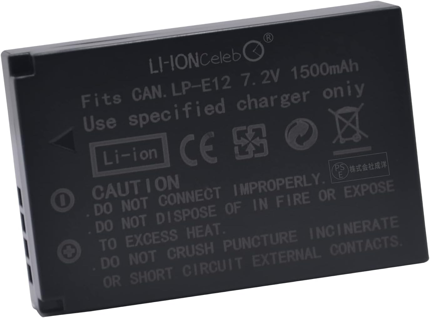 Amazon | Li-ion Celeb PSE認証済LP-E12互換バッテリー7.2V 1500mAh大容量高性能互換バッテリー オリジナル充電器対応Canon EOS M200カメラ対応 ...