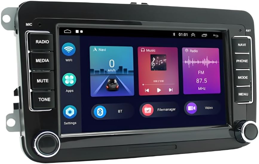 2+32G Android 13 Radio Coche para VW Touran Golf 5/6 Polo EOS con ...