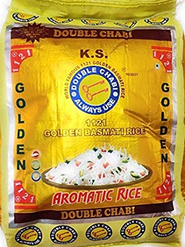 Double Chabi 1121 Golden Basmati Rice, 10kg : Amazon.in: Grocery ...