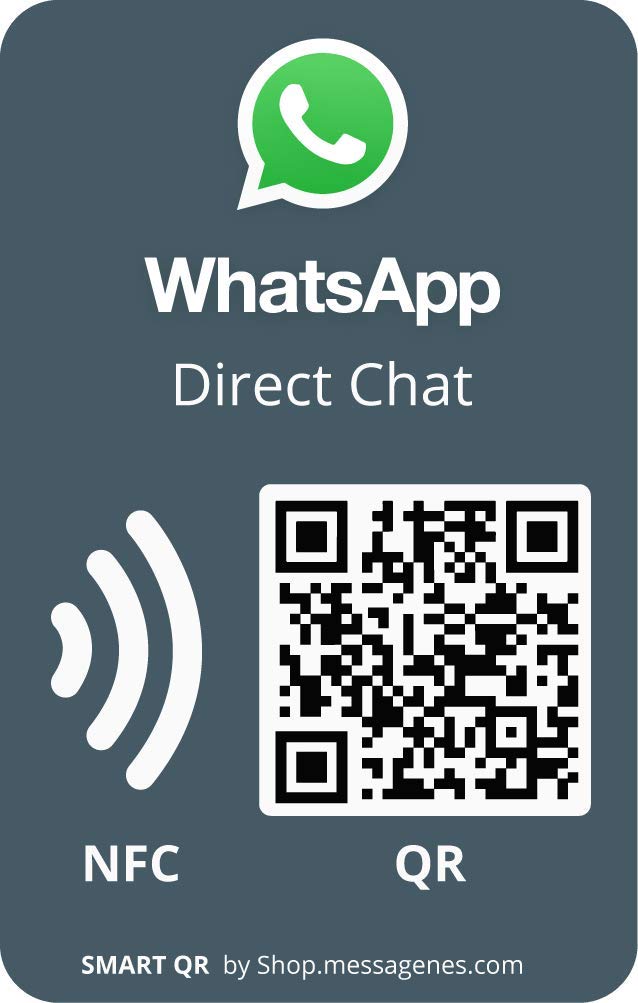 1x Whatsapp Sticker for Your Business | MultiAccess with QR and NFC ...
