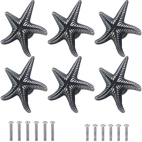 6 Pack Creative Shapes Drawer knobs Beach Ocean Theme Single Hole Pulls ...