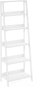 Amazon.com: Furinno Ladder Bookcase Display Shelf, 6-Tier, White