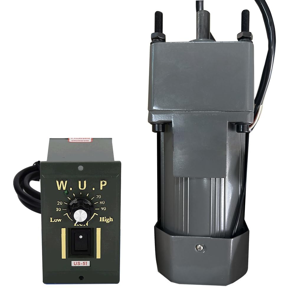 110V AC Motor + Speed Controller + Gear Box, 15W Single Phase Electric ...