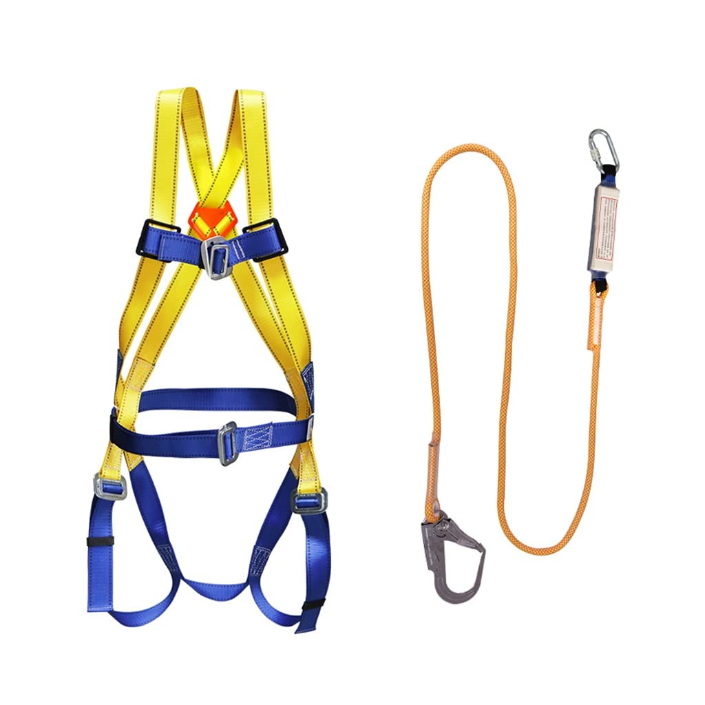 Zjdydy Full Body Safety Harness Kit Fall Protection Personal Protective ...
