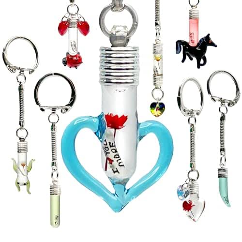 Amazon.com: Personalized Rice Jewelry Keychain, Your Message and Names ...