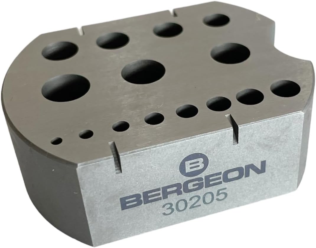 Amazon.com: Bergeon 30205 riveting stake in steel tool with 15 holes 2. ...
