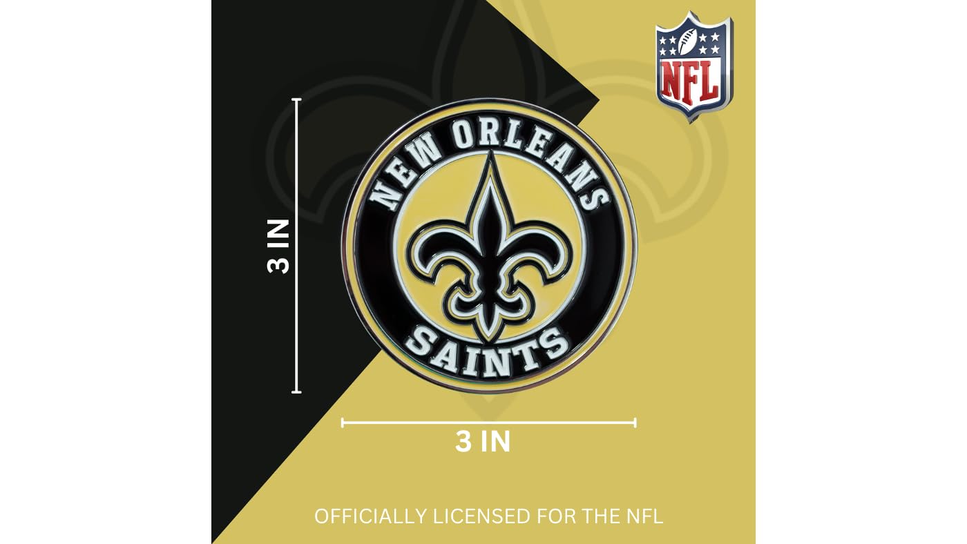 Snapklik.com : New Orleans Saints NFL Metal 3D Team Emblem By FANMATS ...