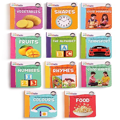 Intelliskills My First Learning Set of 24 Premium Library Board Books ...