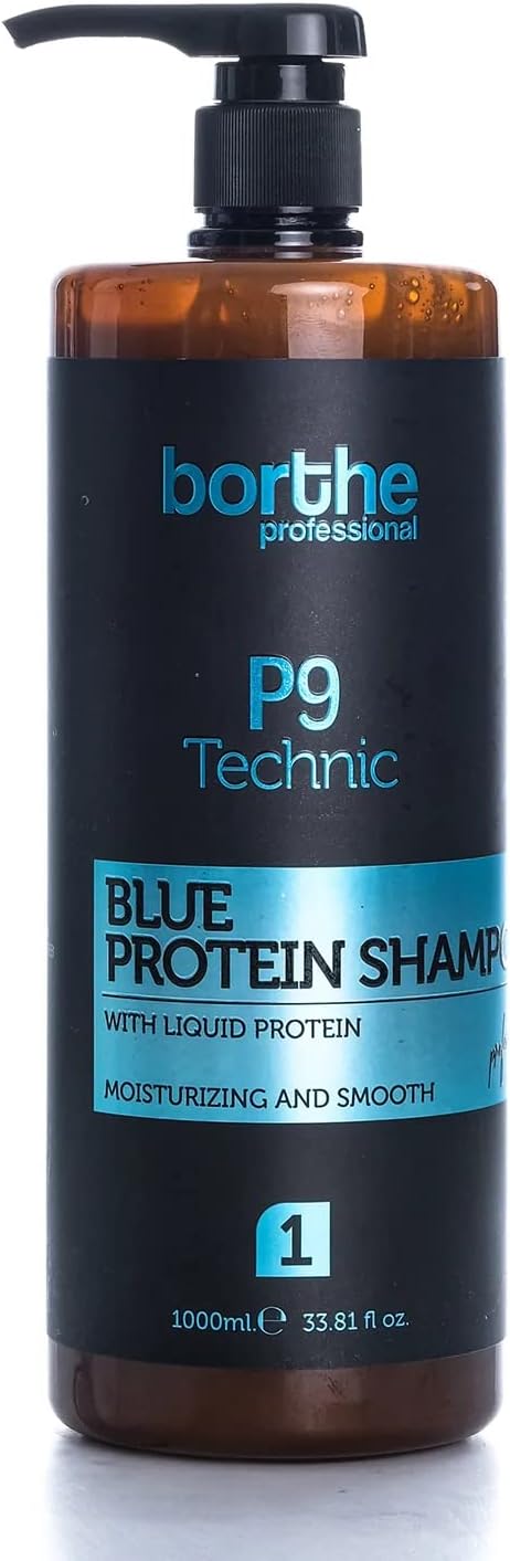 BORTHE PROFESSIONAL P9 SERIES SALT & SULPHATE FREE BLUE PROTEIN SHAMPOO ...