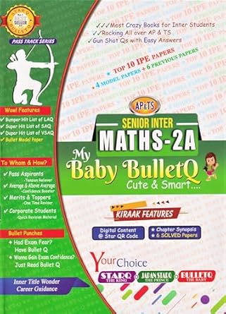 AP & TG My Baby Bullet Q Intermediate 2nd Year Mathematics 2A 2024-25 Edition : Baby Bullet ...