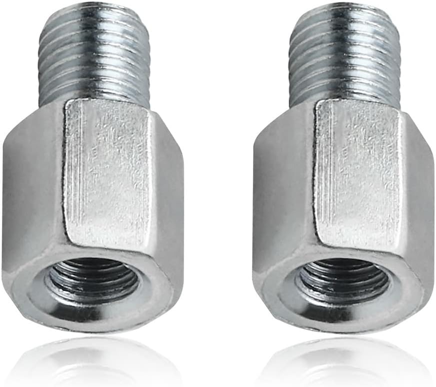 Amazon.com: Emgo Universal Mirror Adapters - 10mm Male to 8mm Female ...