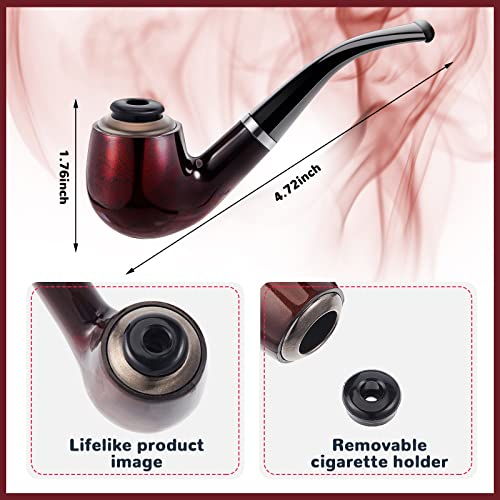 Buy Nuanchu 2 Pcs Fake Novelty Pipe Bubble Pipe Prop Pipe for Detective ...