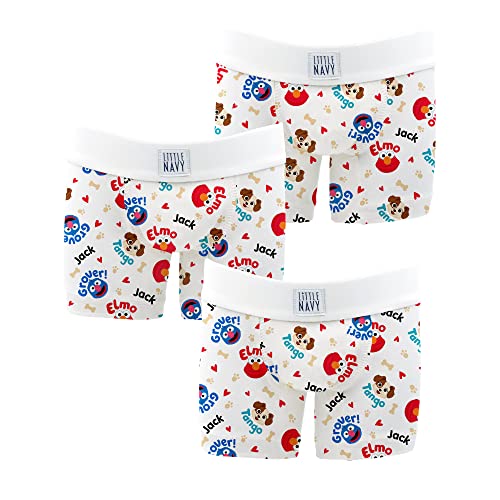 Amazon.com: SESAME STREET - PERSONALIZED PREMIUM BOYS BOXER BRIEF (3 ...