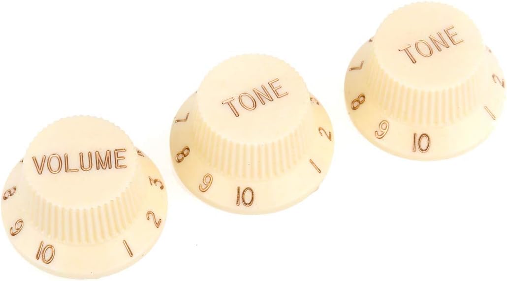 Musiclily Pro Metric Size 18 Splines 1 Volume 2 Tone Strat Style Knobs ...