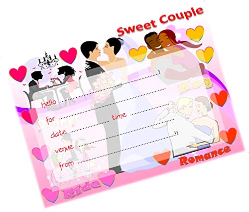 PartyStuff Cards - Couple Invitation Card : Amazon.in: Home & Kitchen