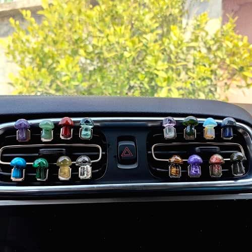 Amazon.com: Car crystal car vent clip crystal stone mushroom natural ...