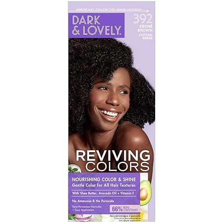 Amazon.com : Dark and Lovely Reviving Colors, 395 Natural Black, 1 ea ...