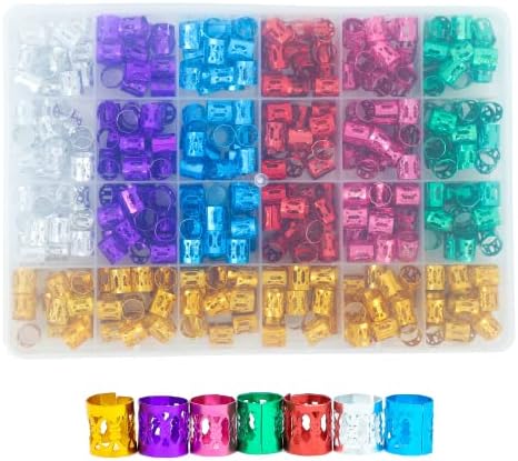 Amazon.com : 220 Pcs Gold Hair Jewelry Braid, Tuefuzy Hair Accessory ...