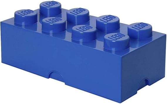 Room Copenhagen Brick Box-Stackable Storage Solution, Blue, 8 Knobs ...