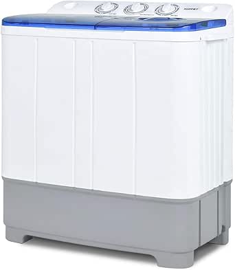 Amazon.com: Portable Washing Machine, KUPPET 21lbs Compact Twin Tub ...