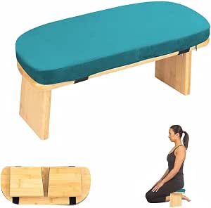 Yoga Stool Foldable Meditation Kneeling Bench (Seiza), Portable And ...