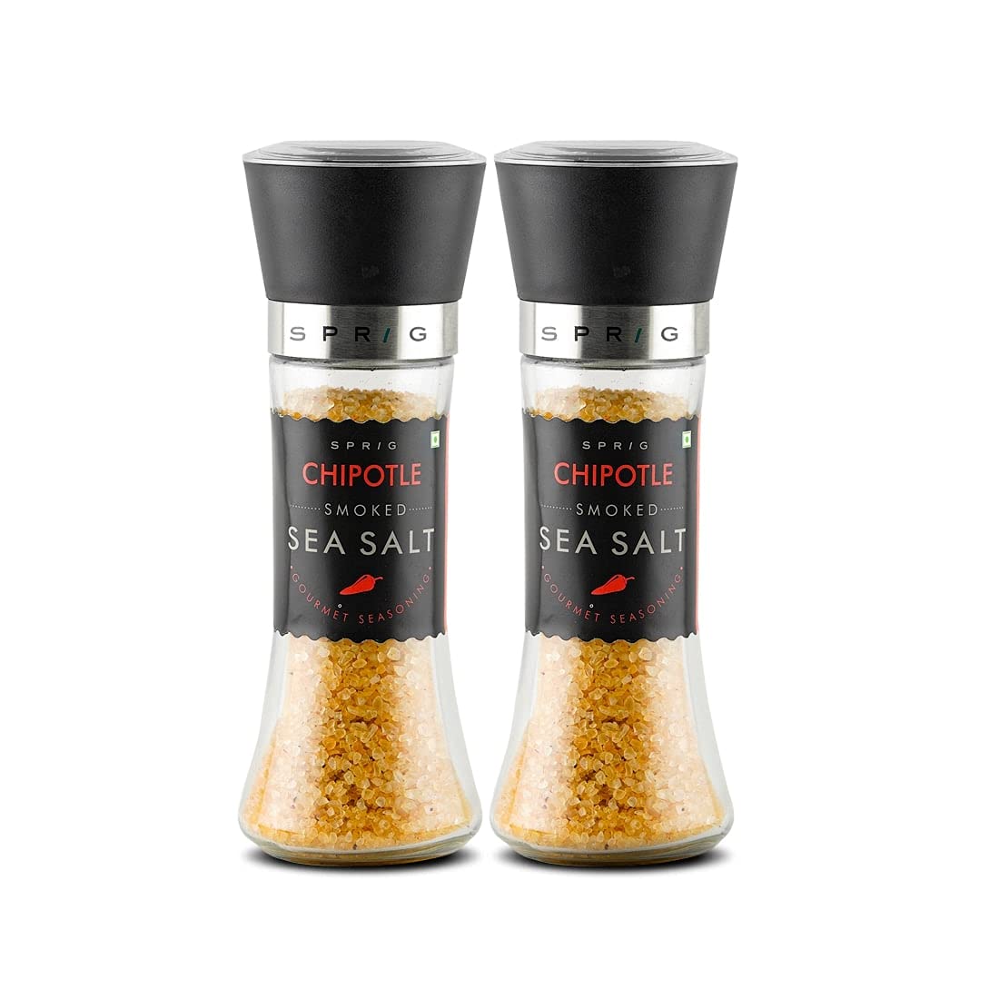 SPRIG Chipotle Smoked Sea Salt, 200G, Pacific Sea Salt, Cold Smoked And ...