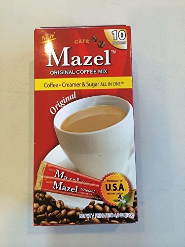 Amazon.com: New Mazel Original Coffee Mix 10 Packets 4.2oz (2 Pack ...