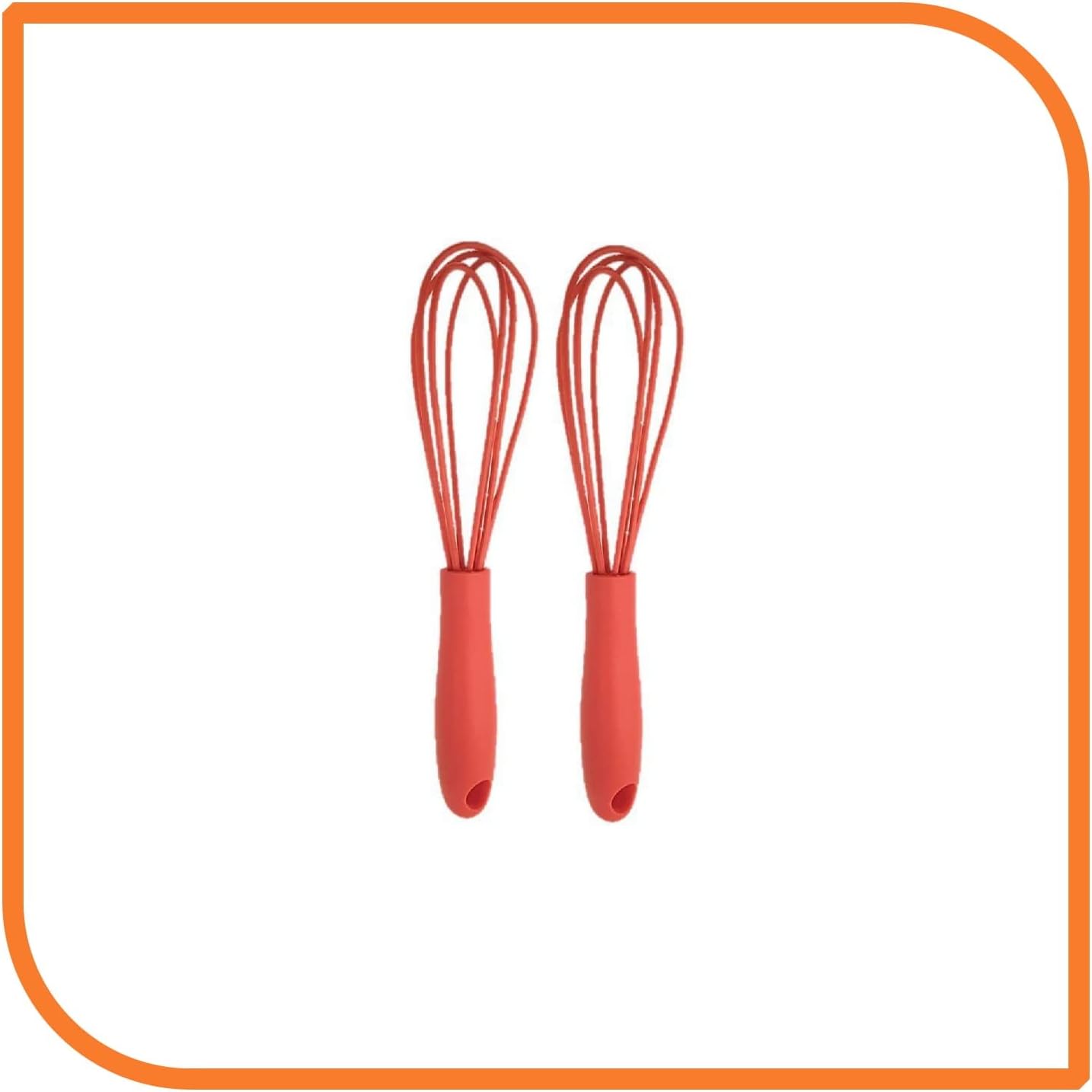 Amazon.com: 7" Red Silicone Whisk (2 Whisks) by MyXOHome: Home & Kitchen