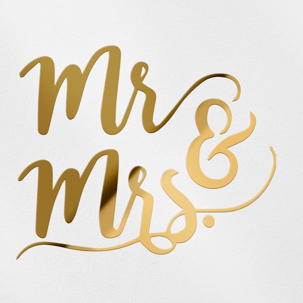 Amazon.com: Set of 2 Vinyl Art Decals - Custom Mr Mrs Last Names - 3" x ...