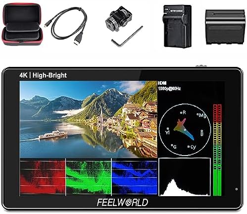 Amazon.com : FEELWORLD LUT5E+F970 Battery and Charger+Case 5.5 Inch ...