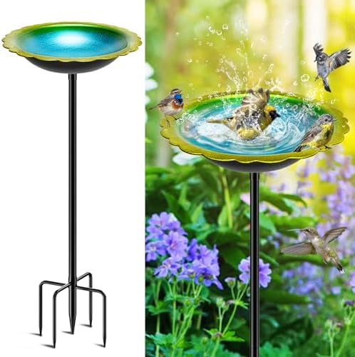Amazon.com: UIABOPZ Bird Bath for Outside, 35 inch Pedestal Bird Baths ...