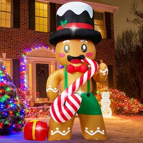 Amazon.com: 8 FT Christmas Inflatables Decorations with Built-in LEDs ...