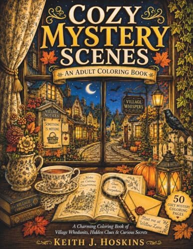 Amazon.com: Cozy Mystery Scenes: An Adult Coloring Book (Cozy Fantasy ...