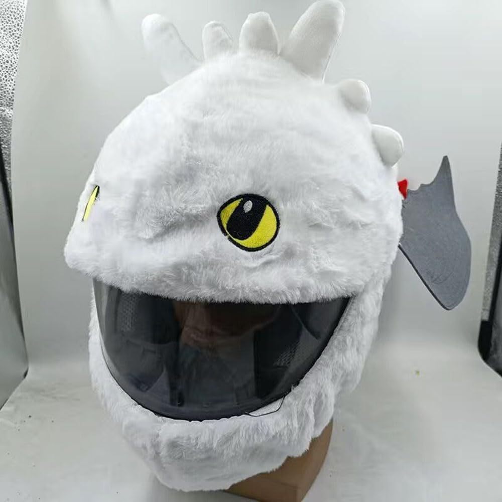 Amazon.com: Cute Motorcycle Helmet Cover, Plush Animal Helmet Covers ...