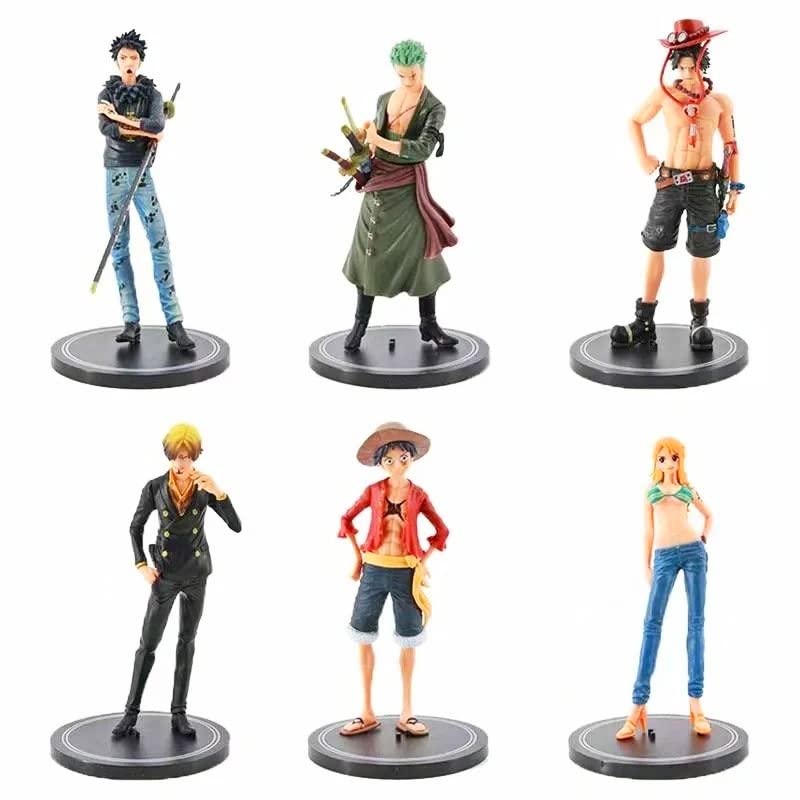 KENMA One Piece Action Figure Set of 6 Anime Figurine 17 Cms Nami Ace ...