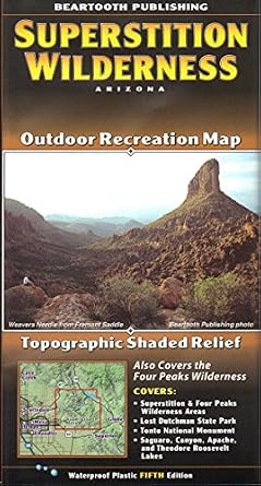 Superstition Wilderness Outdoor Recreation Map (Arizona Maps, 3 ...