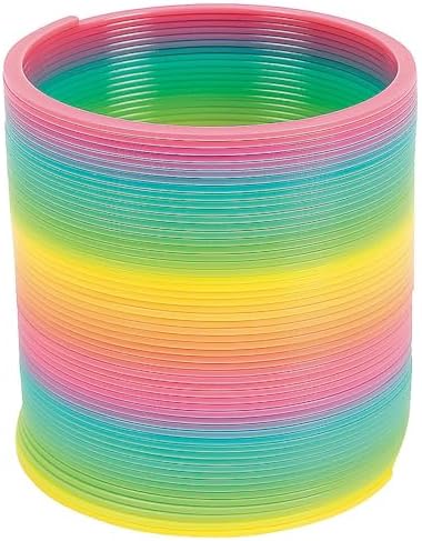Amazon.com: Large Magic Spring Toy - Rainbow Colors - Fun Classic Toys ...