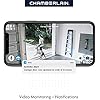 Chamberlain B6753T Smart Garage Door Opener, Video Streaming & Advanced ...