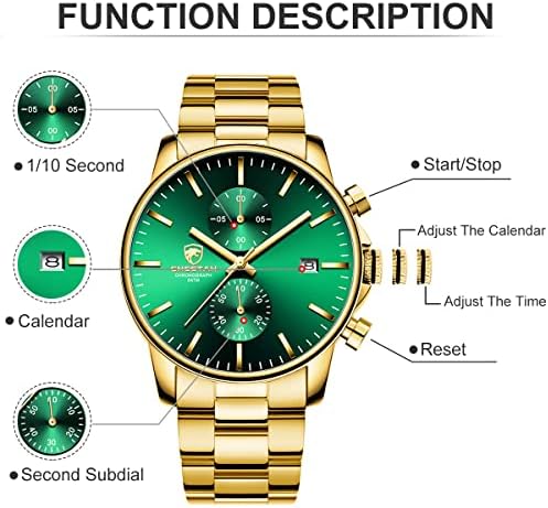 Affute Uhren Herren mit Edelstahl und Metall, Leger, Wasserdicht ...